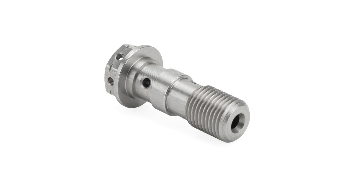 Race Spec Stainless Steel Double Banjo Bolts – Lockwire Ready