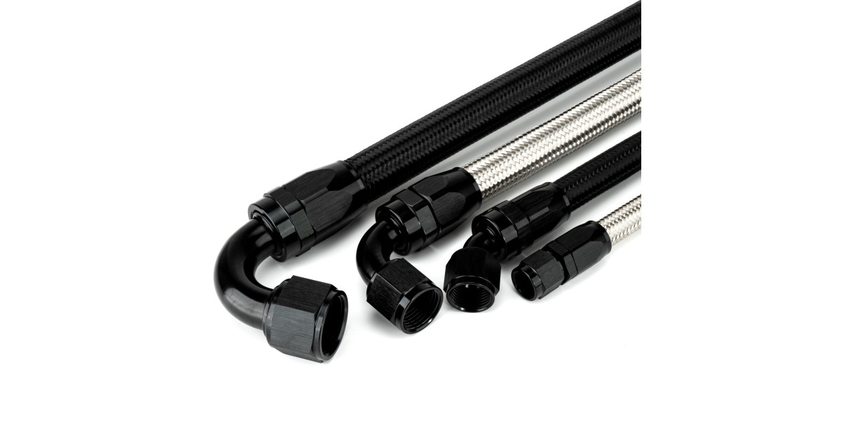 Custom AN16 Rubber Braided Hoses - Build Now!